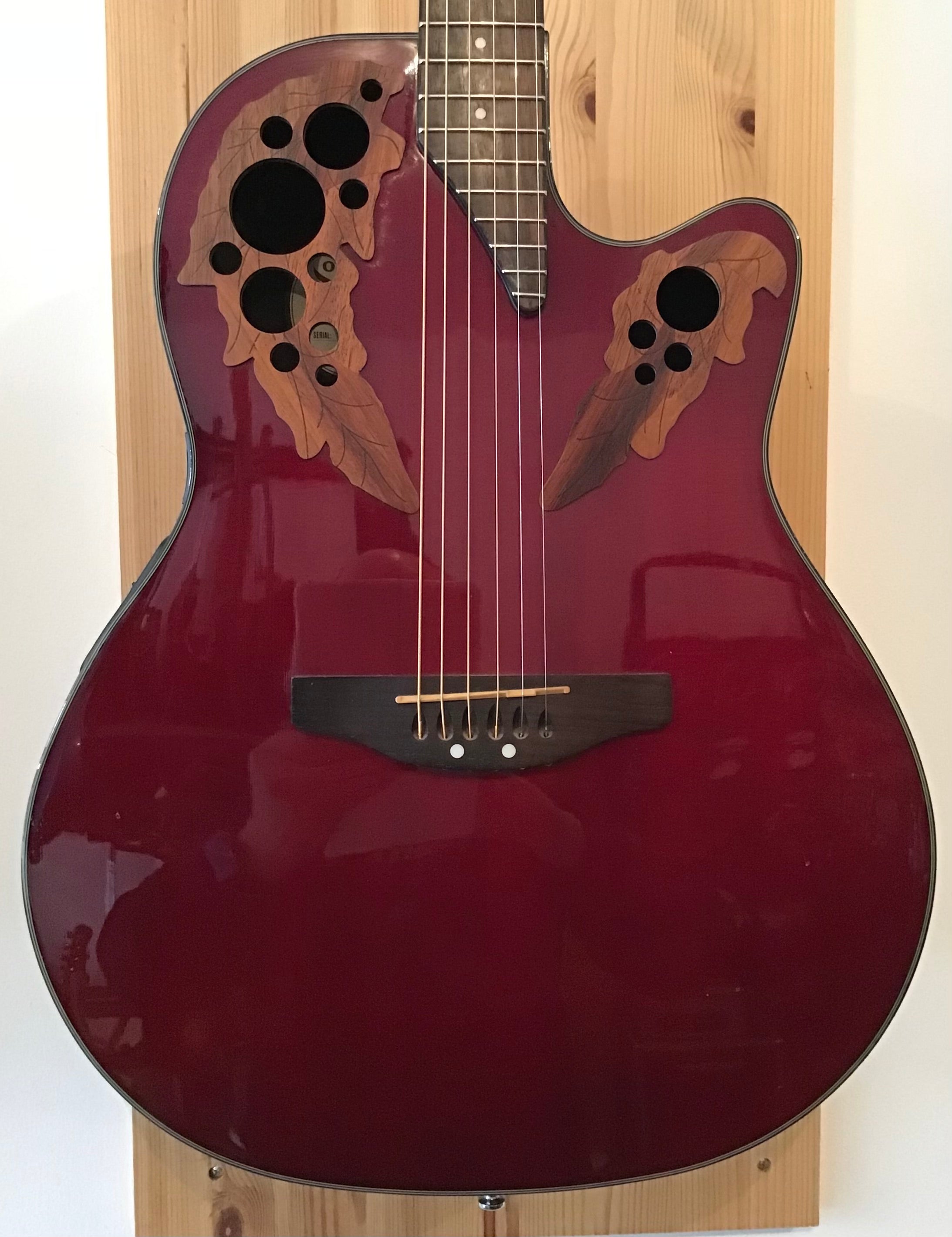 Ovation Applause Elite AE44-RR Ruby Red Electro S/H – Listers Guitars